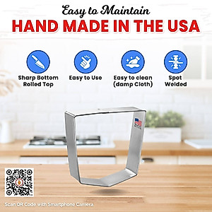 Foose Back Pocket Cookie Cutter 3.75 Inch –Tin Plated Steel Cookie Cutters – Back Pocket Cookie Mold