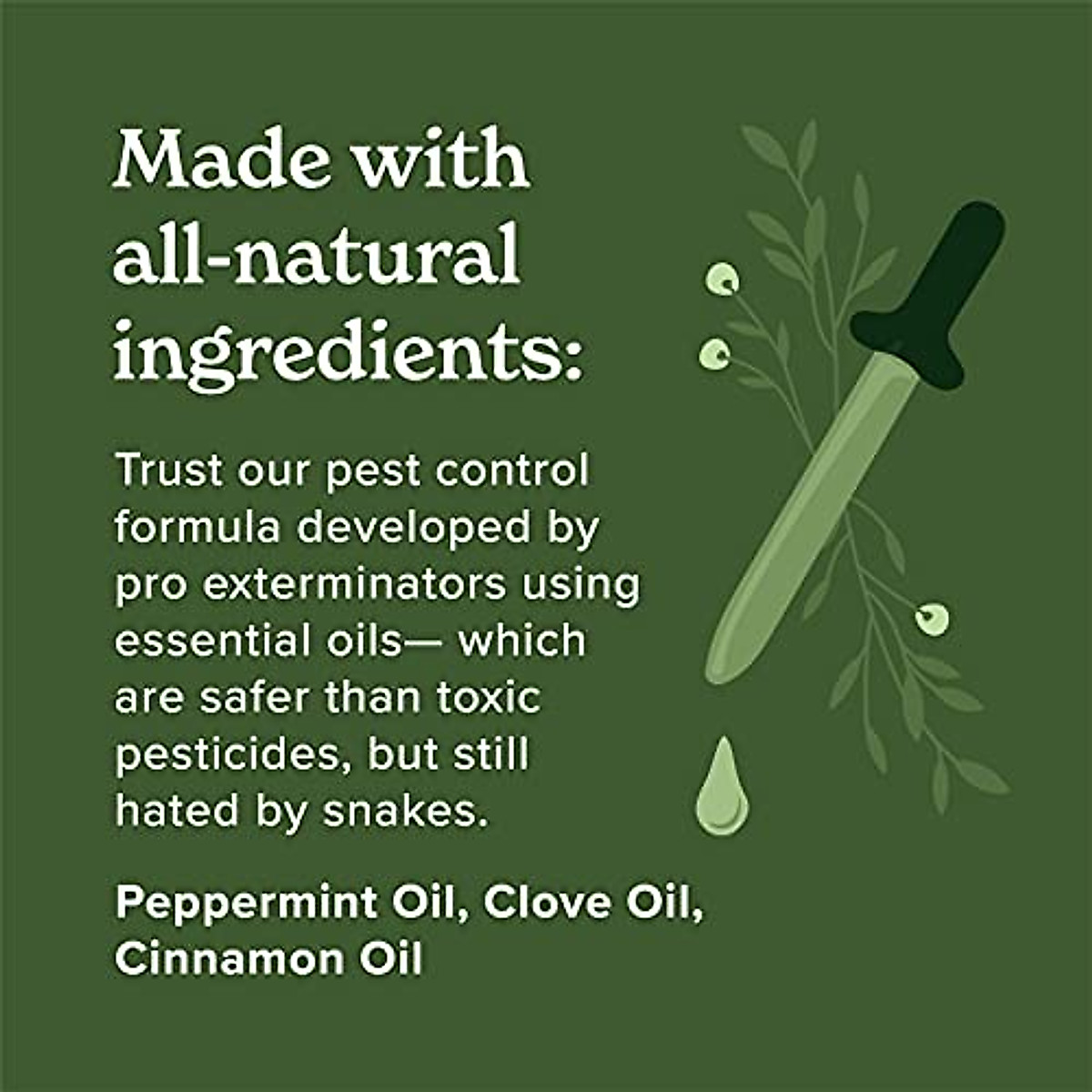 Vine Homecare Snake Defense Spray - 32 Ounces Non-Toxic Snake Repellent - Quick And Easy Pest Control - Safe Around Kids & Pets - Snake Deterrent - Powerful Yard Snake Repellent -Pest Control Spray