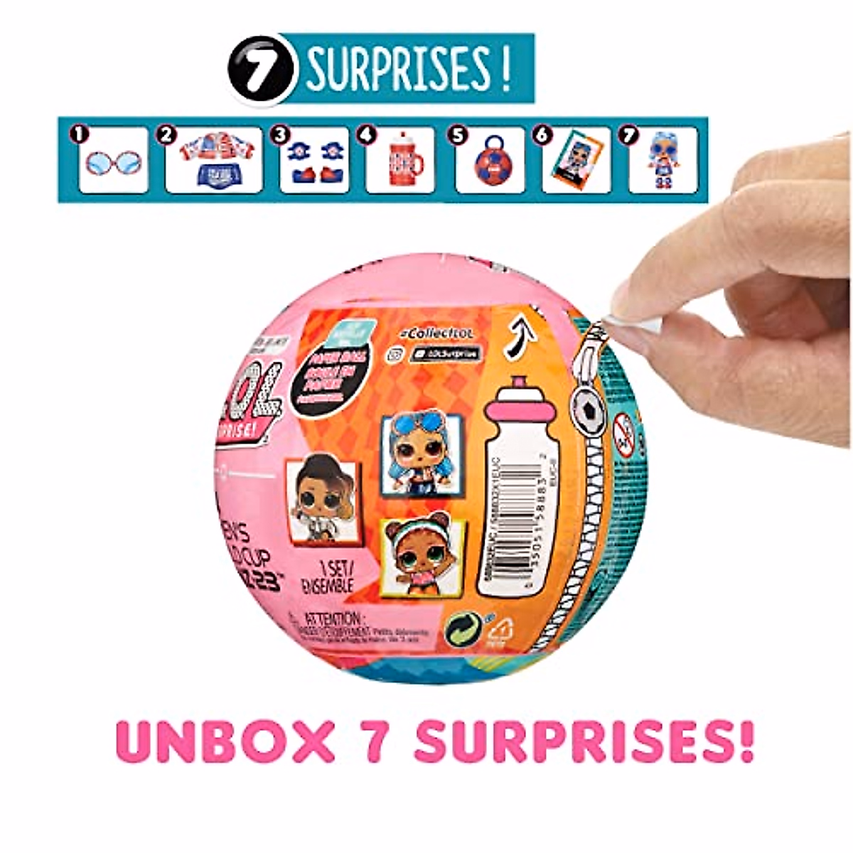 LOL Surprise X FIFA Women's World Cup Australia & New Zealand 2023 Dolls with 7 Surprises, Accessories, Limited Edition Dolls, Collectible Dolls, Soccer- Themed Dolls- Great Gift for Girls Age 4+