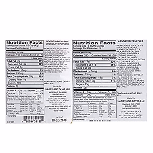 Harry and David Sweet Treats Tower Duo Box, Red, gold, brownc, 10 ounces