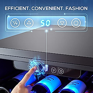 Kalamra KRC-52SZF 4.2 Cu.ft 50 Bottle Single Zone Wine Refrigerator with S/S Door and Handle