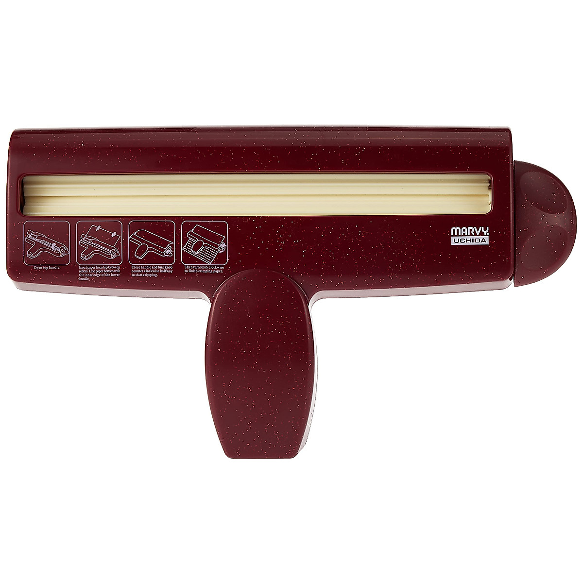 UCHIDA Corru-Gator Paper Crimper, 8-1/2-Inch, Straight