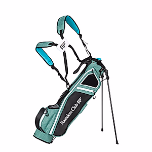 Founders Club Lightweight Sunday Golf Bag with Dual Strap and Stand -Easy to Carry Pitch & Putt- Driving Range - Par 3 Stand Bag (Green)
