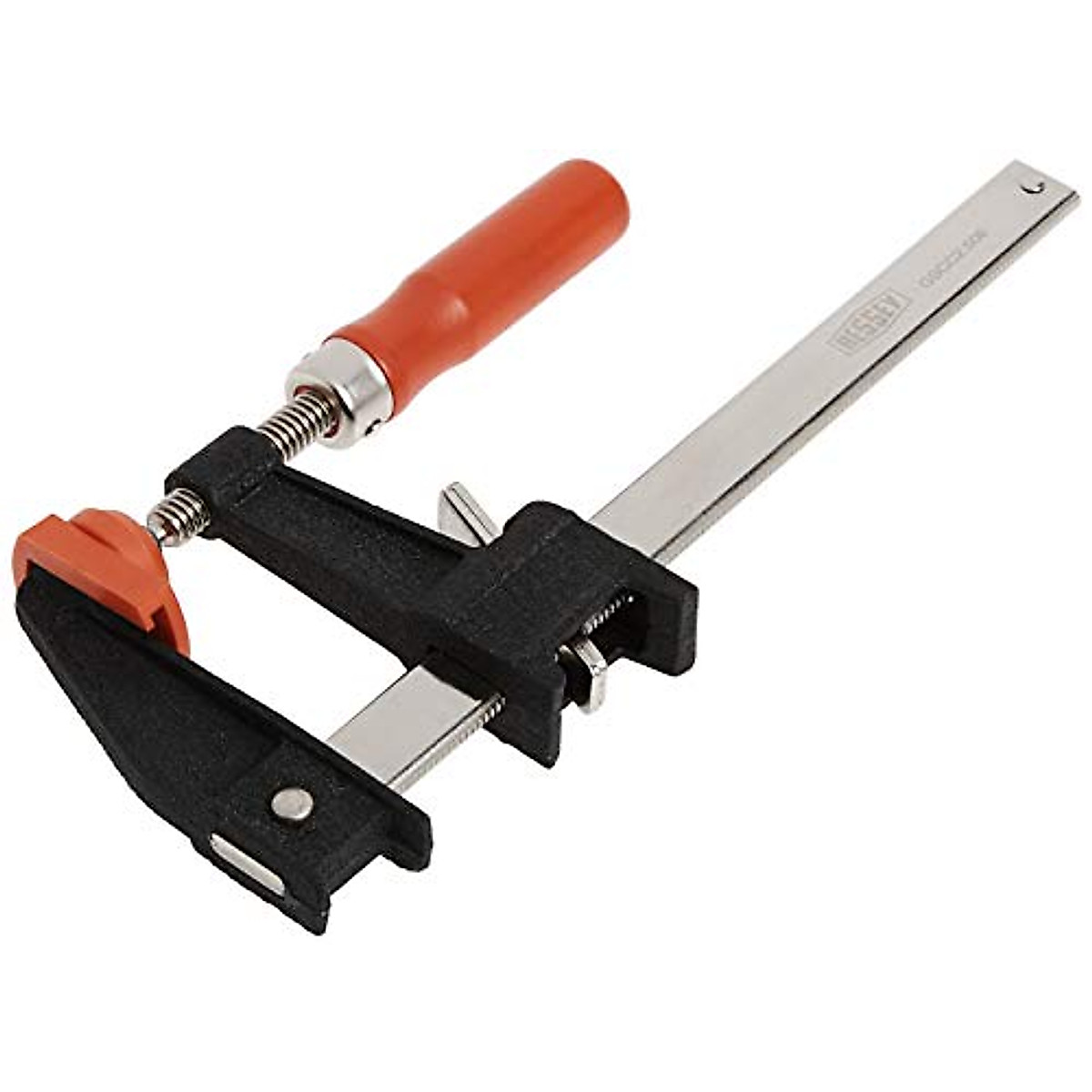 Bessey Clutch Style Bar Clamps - 6 In 600 lb - GSCC2.506 - Woodworking Clamps with Ergonomic Handle, Non-Marring Pads, Durable Cast-Iron Jaws & Serrated Rail for Carpentry & Cabinetry