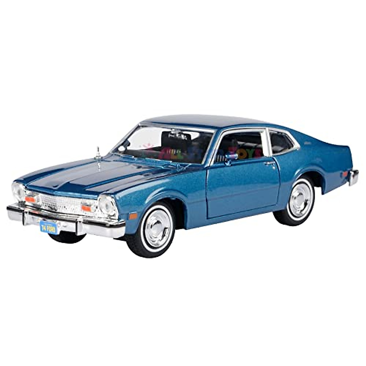 1974 for Ford Maverick 1:24 Scale Diecast Replica Model by Motormax Forgotten Classics Series 79042 (Blue)