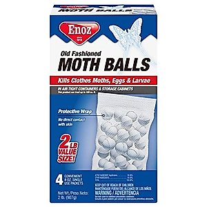 Enoz Made in The USA Old Fashioned Moth Balls - 2 Pound
