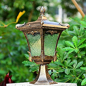 E27 Outdoor Column Lights Industrial Metal Aluminum Post Lights Garden Home Courtyard Street Community Lighting Pillar Lamps