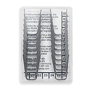 Rema Tip Top 20 W-4 Tire Regroover Angle Edge Blades, 9-10mm Wide, up to 14mm deep, W Fix 4