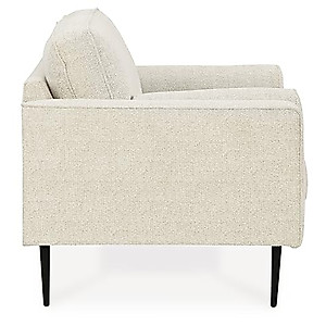 Signature Design by Ashley Hazela Contemporary Loveseat with 2 Bolster Pillows, Beige