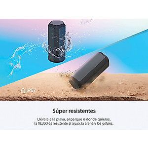 Sony XE300 Portable Waterproof and Dustproof Bluetooth Speaker - Black (Renewed)