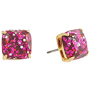 Kate Spade New York Mini Small Square Studs Earrings Pink One Size