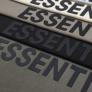 Wenorgesa Unisex Letter Print Hip Hop Shirts Classic Couples Tee Tops