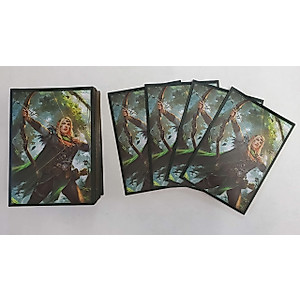 Fantasy North - Lance Vaal - Dragon Knight (Endragos) - 100 TCG Trading Card Sleeves - Fits Magic MTG Commander Pokemon and Other Card Games - Playing Card Sleeves