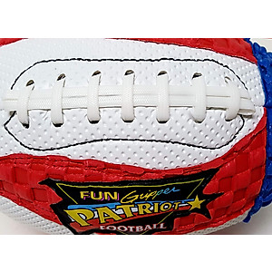 fun gripper 8.5 Patriot Football (PEE WEE) Size (PATRIOTIC) - RED,WHITE & BLUE by: Saturnian I P.E Supplier