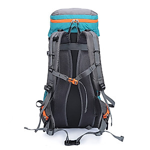 LZJDS Outdoor Sports Bags 65L Climbing Bag Unisex Travel Backpack Hiking Camping Daypack with Rain Cover,Black