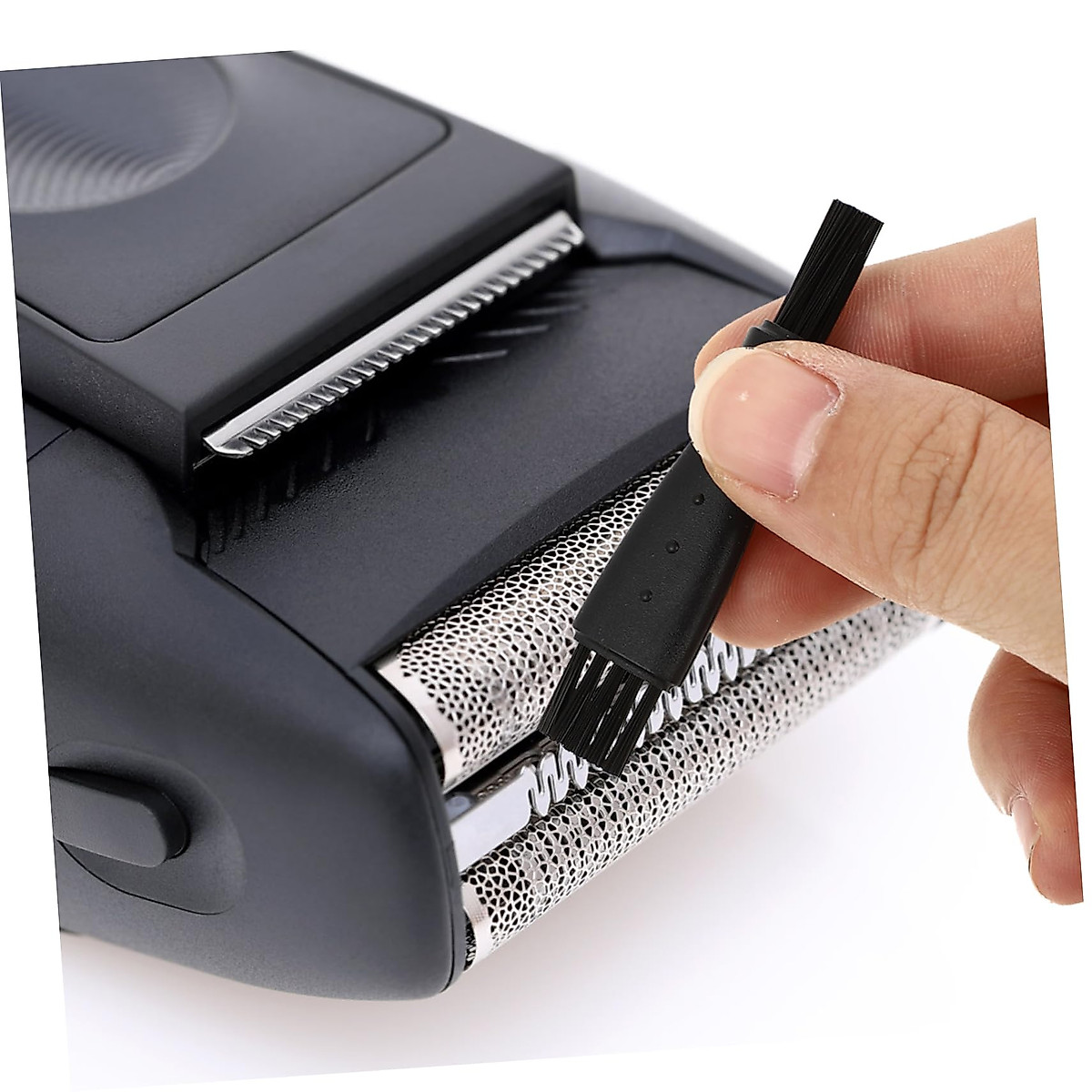 FOMIYES 5sets Double-Ended Electric Razor Cleaning Brush Replacement Shaver Brush Cleaner for Shaver Trimmer Abs Plastic Nylon Brush Mini Size for Daily Use 10pcs*5