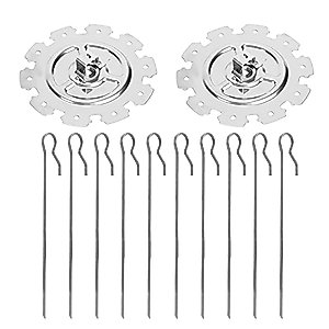 RvSky Garden Supplies Stainless Steel Roaster Electric Oven Barbecue Skewers Needle Cage Set BBQ Grill Accessory