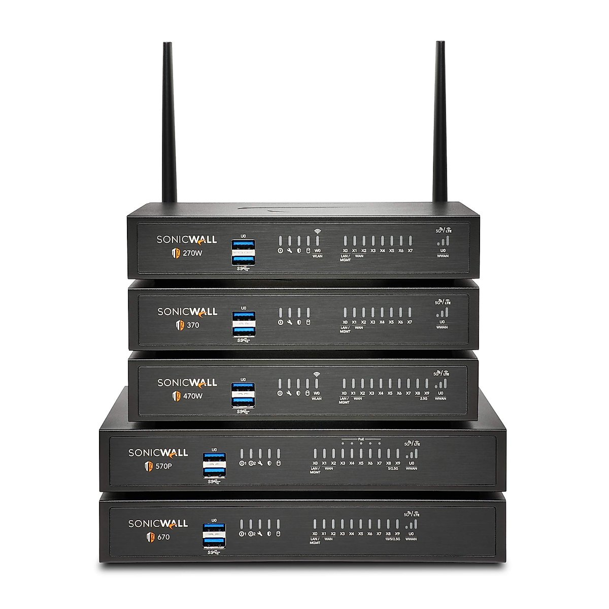 Sonicwall TZ370W Secure Upgrade Plus - 3YR Advanced Edition (02-SSC-6835) | TZ370W Wireless Network Security Appliance with 3 Year Advanced Protection Service Suite | Next-Generation Firewall