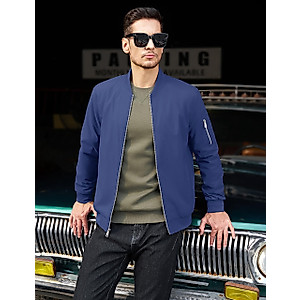 Mens Fall Jacket Bomber Jackets Varsity Jacket Men Lightweight Jacket Men Casual Jacket Outdoor Hiking Jackets Windbreak Jackets for Men