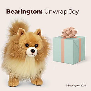 Bearington Rudy The Pomeranian Plush, 13 Inch Pomeranian Stuffed Animal