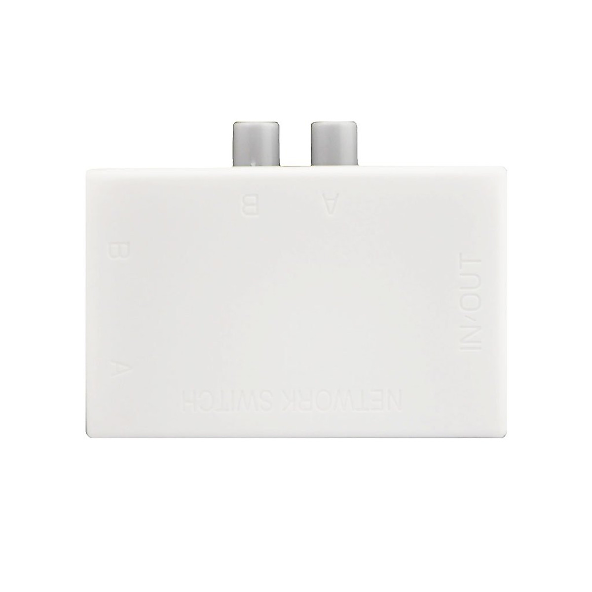 iKKEGOL Mini 2-Port RJ45 Network Key-Press Switch Splitter Selector Box 100M 2-in 1-Out or 1-in 2-Out