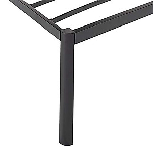 Amazon Basics Heavy Duty Non-Slip Bed Frame with Steel Slats, Easy Assembly - 18"H, (Twin)