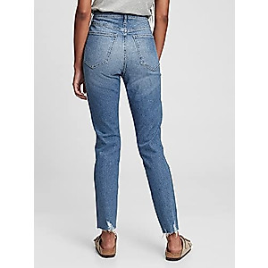 GAP Womens High Rise Vintage Slim Fit Jeans, Medium Rock, 29 Regular US