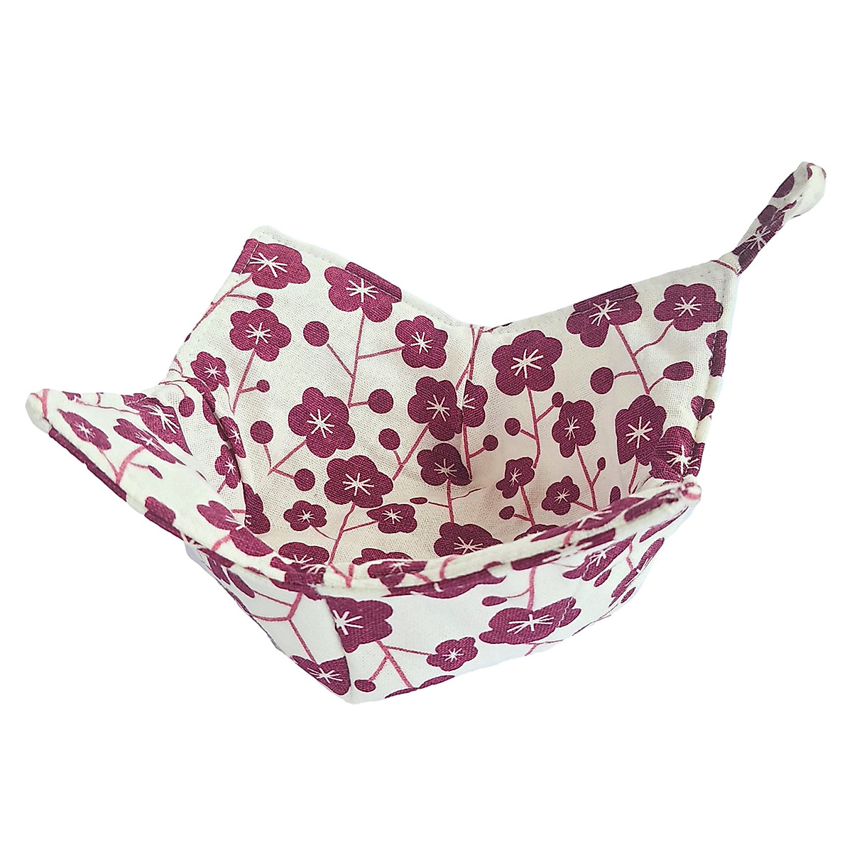 CUSHYSTORE 2x Bowl Cozy Cotton Holders Heat and Cold Resistant Anti-Scalding Protector (Chineses Blossom)