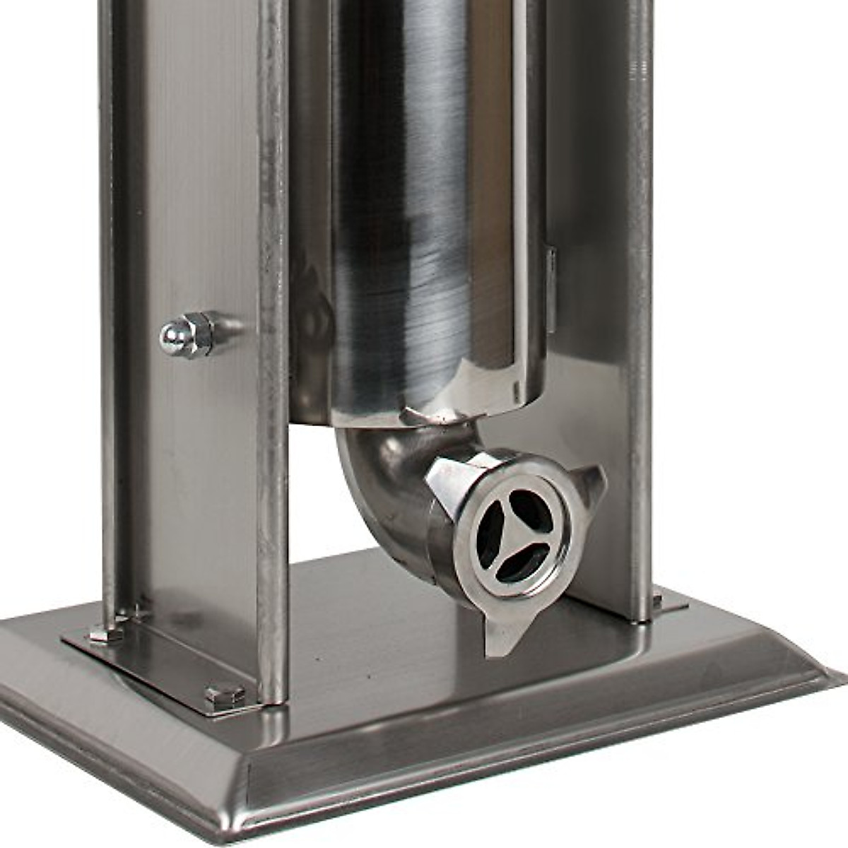 5L Stainless Steel Commercial Manual Spanish Churro Maker Machine, Heavy Duty Churros Machine with 4 Nozzles for Home Restaurants Bakeries Use