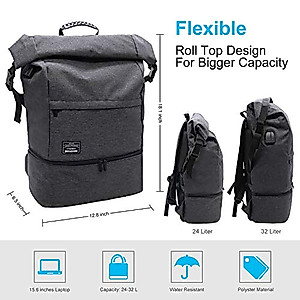 ITSHINY Waterproof Laptop Travel Backpack, Large College High School Backpacks for Men and Women