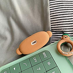 Airpods Pro Case 2019, AKXOMY AirPods Pro Cartoon Dog Case for Apple Airpods Pro, Fashion Design Protective Mini case Protector Shockproof Boys Men Girl Boyfriend Guys (Brown Dog)