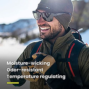 Smartwool Cozy Grip Flip Mitt | Merino Wool Touchscreen Winter Gloves For Men and Women, Black, Small/Medium