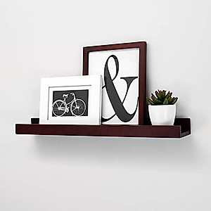 kieragrace Edge Picture Frame Floating Ledge, 23" x 4", Espresso