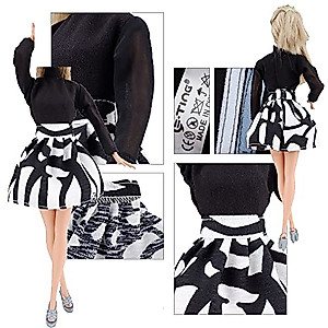 E-TING Handmade Doll Clothes Short Skirt Jumpsuits Office Style Wears Dress for 11.5 inches Girl Dolls (3 Sets)