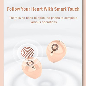 Invisible Earbuds Wireless Bluetooth Hidden Headphones for Work Smallest Discreet Bluetooth Earpiece Small Sleep Ear Buds Discreet Bluetooth Earpiece with Charging Case