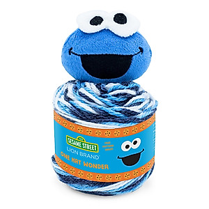 Lion Brand Yarn Sesame Street One Hat Wonder yarn, Size, Cookie Monster