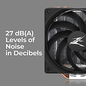 Zalman CNPS10X Performa Extreme Performance CPU Cooler, Powerful 135mm Annular Fan 1500RPM, 75 CFM, 180W TDP, 4 Heat Pipes, STC 8 Thermal Paste Included - Standard