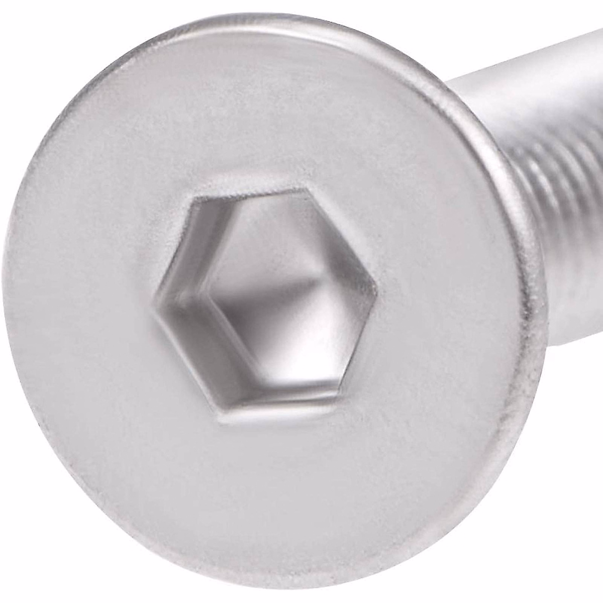 50 Pcs M4-0.7 x 20mm Flat Head Socket Cap Screws Bolts, Stainless Steel 18-8 (304), Bright Finish, Allen Socket Drive,Machine Screws Inner Hex Screw Fasteners Bolts