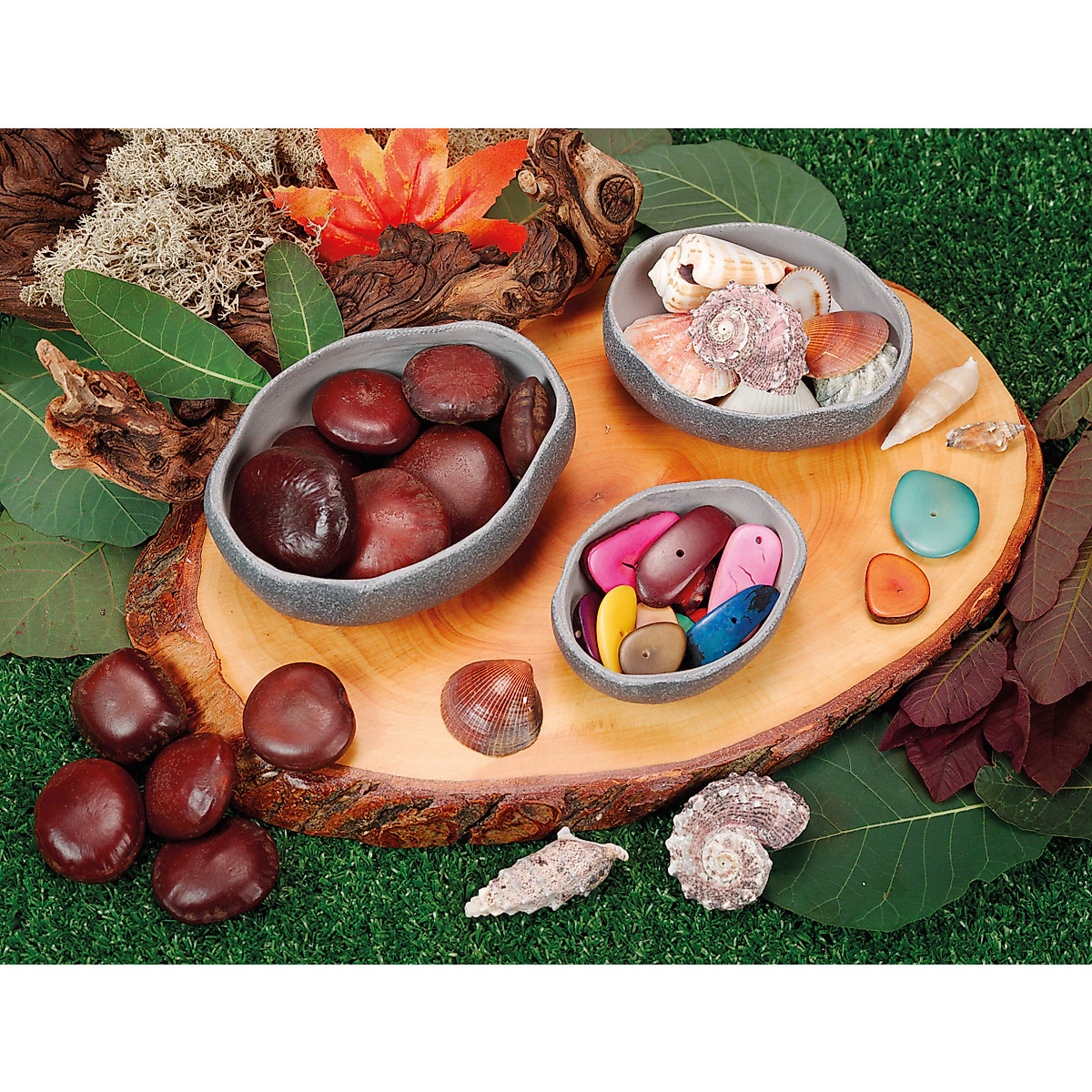 Yellow Door Rustic Bowls, Set of 3