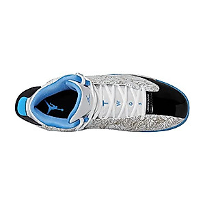 Jordan mens Nike Dub Zero Basketball Shoe, White/University Blue-black, 9.5