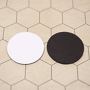 Value Pack of 28 - Dry Erase - Reusable - Blank 1.5" Circle Board Game Chits Tiles Counters Markers DIY D&D