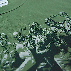 Mens Retro Rescue Team Not Assassins T Shirt Military Green Large - Chest 40-42in Military Green