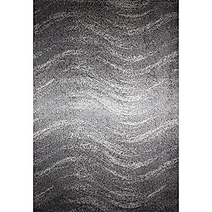 nuLOOM Julene Abstract Waves Area Rug, 5' x 8', Grey