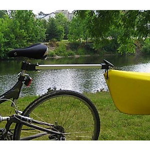 WIKE Kayak Canoe and Surf Cart - Includes Ultra Lite Smart Stick Tow Bar