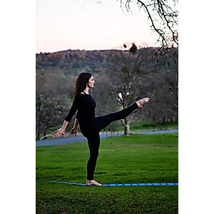 ZenMonkey Slackline Kit with Tree Protectors, Cloth Carry Bag and Instructions, 60 Foot - Easy Setup for the Family, Kids and Adults