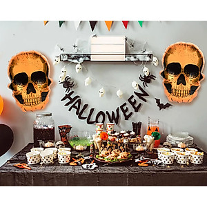 DS. DISTINCTIVE STYLE Skull Balloons 8 Pieces 23.6 Inch Halloween Foil Balloons Great Addition for Halloween Party Balloon Arch