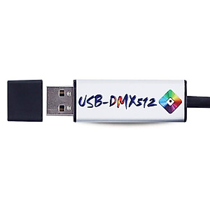 GIDERWEL USB to DMX Interface Adapter/Dongle,USB DMX512 Cable LED Controller Studio Computer PC Stage Lighting Controller Dimmer for Signal Conversion of Stage Light