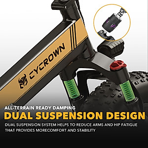 CYCROWN Cycknight Electric Bike for Adults Foldable 750W Ebike with 48V 12.5AH Removable Battery, 25 MPH 60 Miles Folding Ebikes for Adult 20" x 4.0" Fat Tire Electric Bike with Dual Shock Absorber