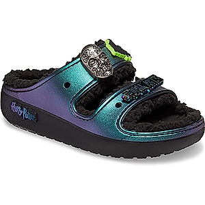 Crocs Unisex-Adult Classic Harry Potter Cozzzy Sandals Slide, Black, Numeric_8 US Men