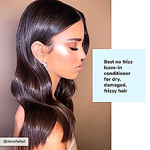 Color Wow Dream Cocktail Coconut Infused – No frizz leave in conditioner turns dry, damaged hair to silk in a single blow dry; Coconut oil complex detangles, silkens; heat protection; closes cuticles